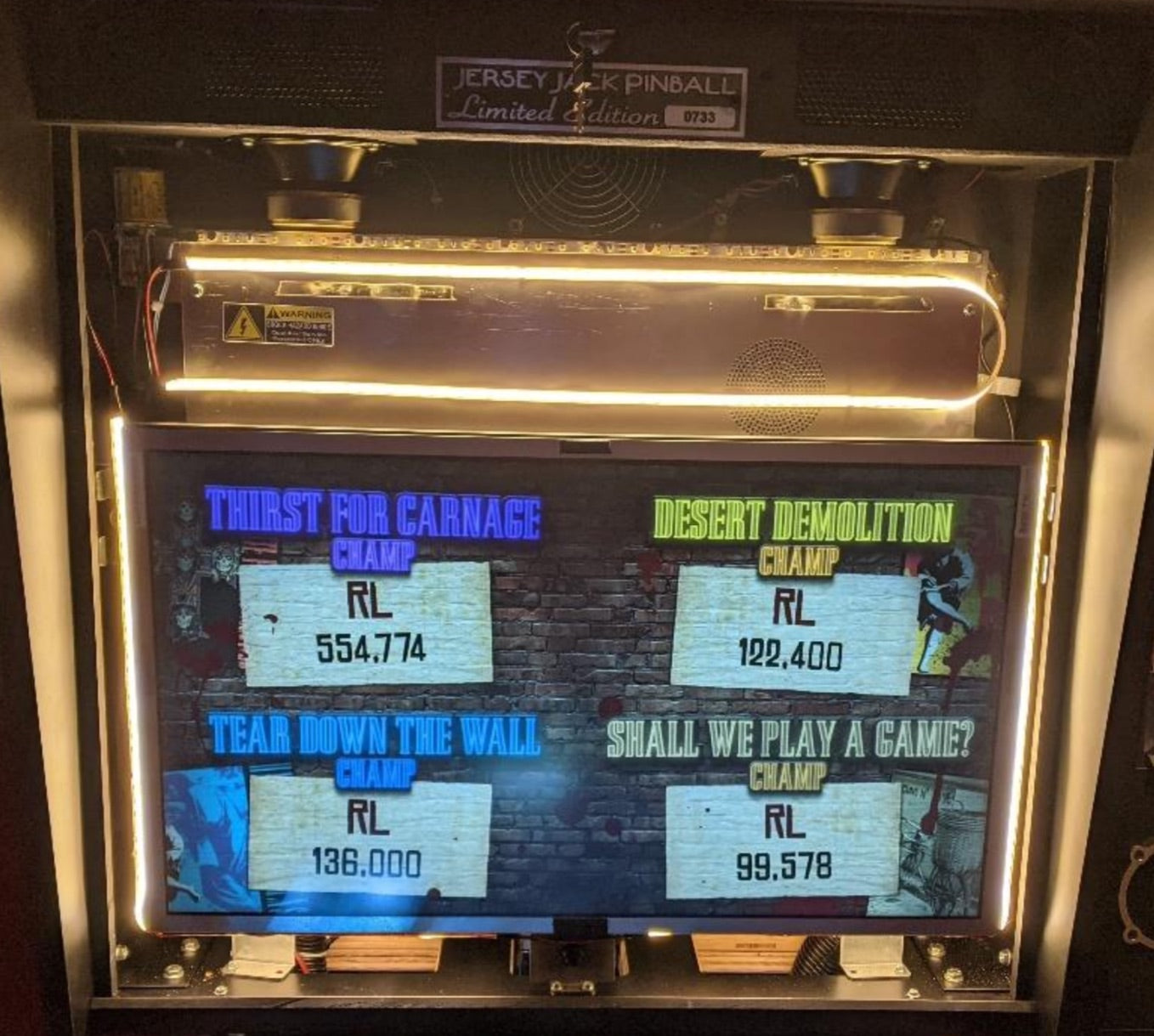 Full Backglass Illumination Kits – Lermods Pinball Machine Company