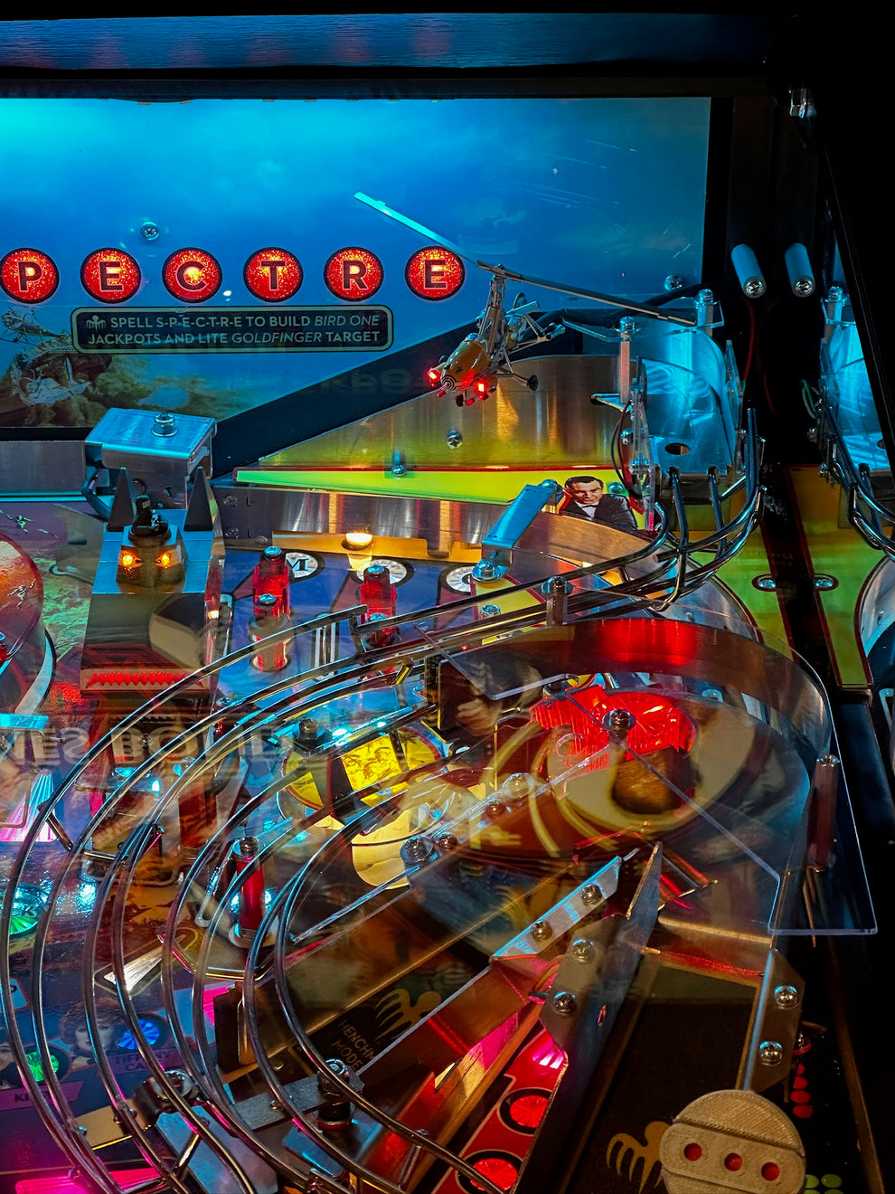 James Bond Pinball Interactive Gyrocopter Mod – Lermods Pinball Machine ...