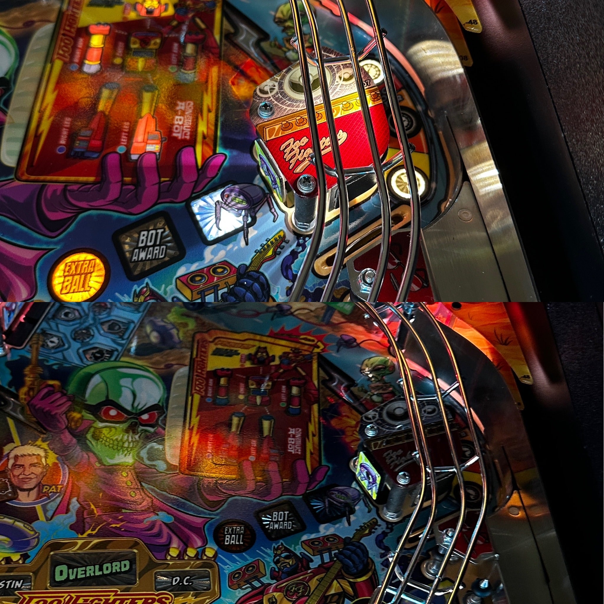 Foo Fighters Pinball Illuminated Plastic Mod – Lermods Pinball Machine ...