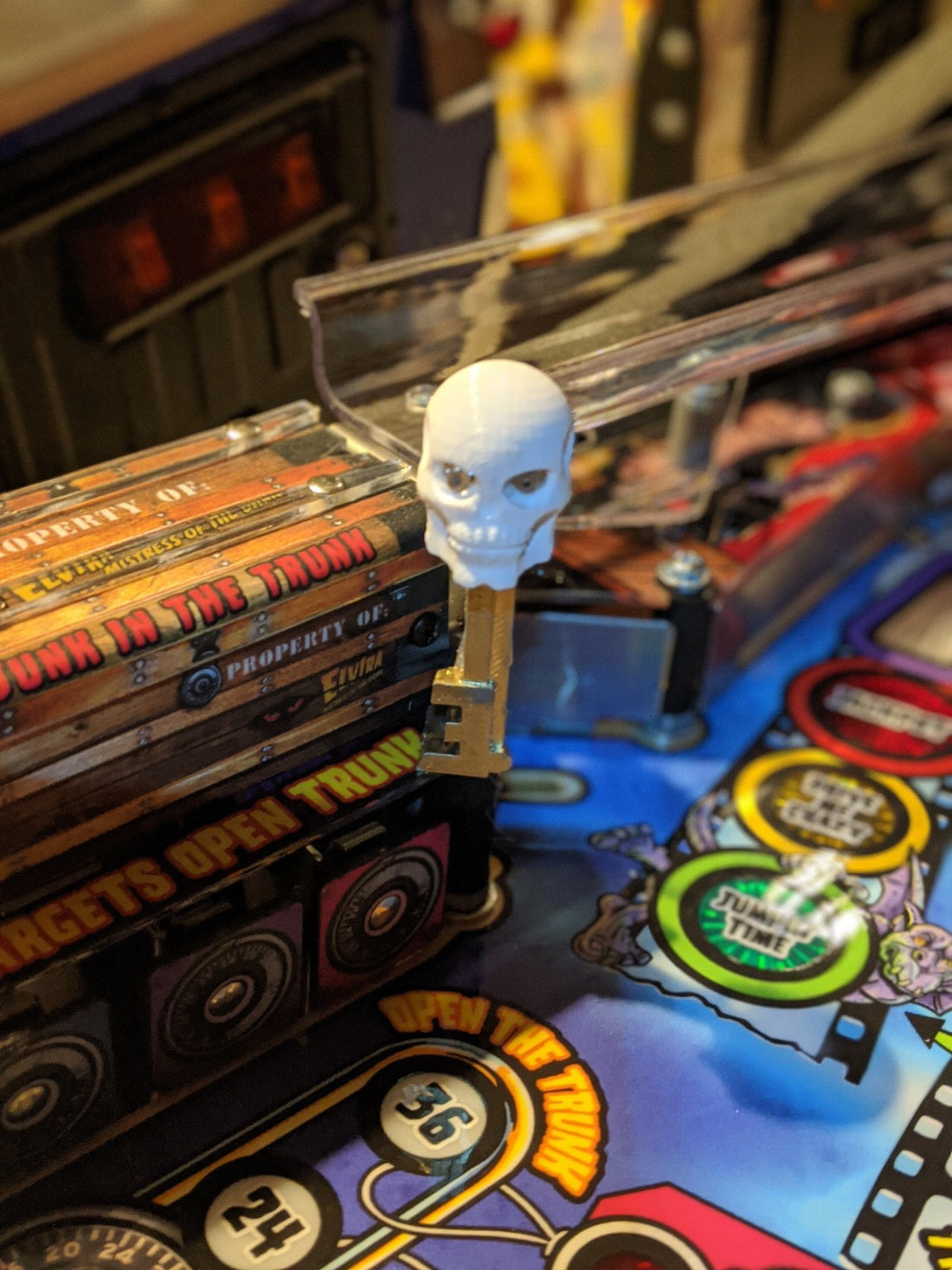 Elvira's House of Horrors Pinball Illuminated Skeleton Key Mod ...