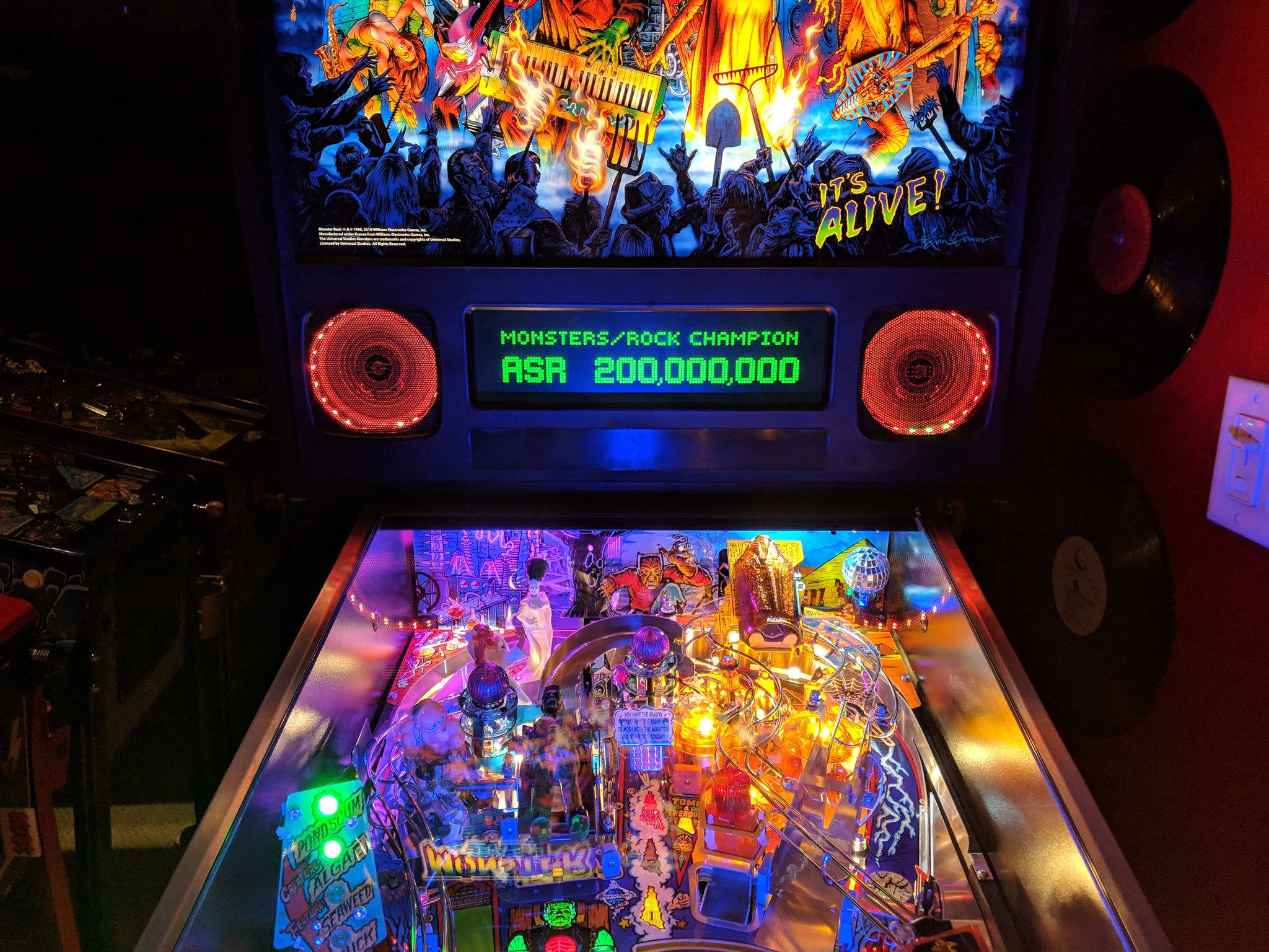 Monster Bash REMAKE Pinball (CE) LED Strip Undercabinet and Speaker Li ...